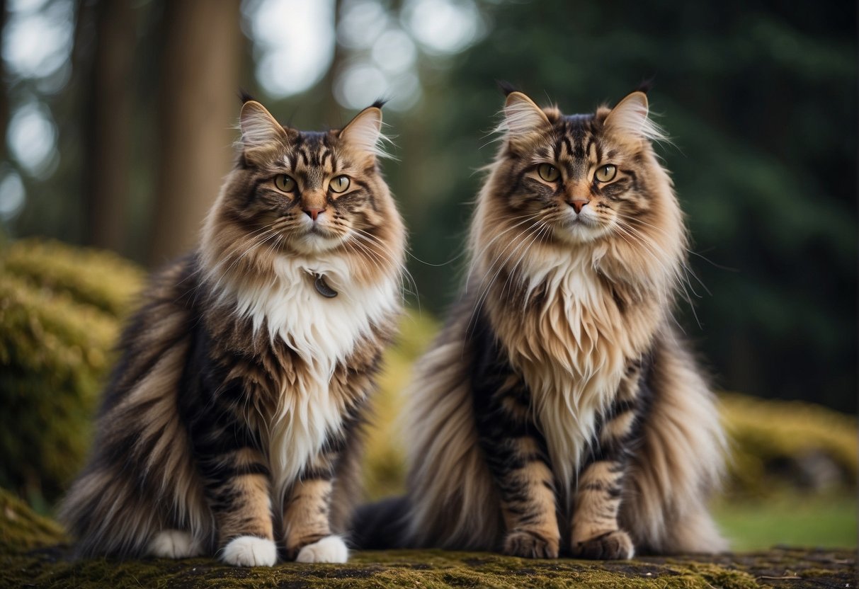 Gentle Giants: Comparing the Norwegian Forest Cat to Domestic Breeds