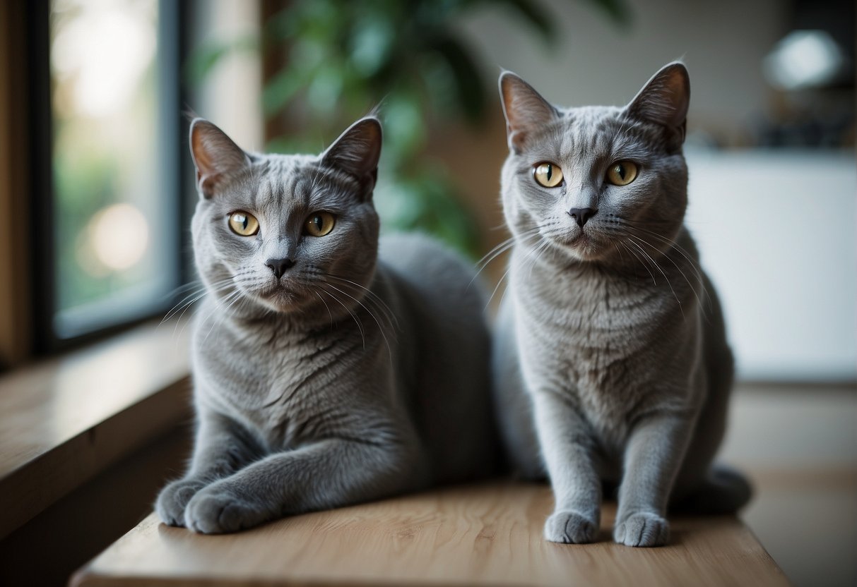 The Graceful Mystique: Distinguishing Russian Blues from Common Grey Cats